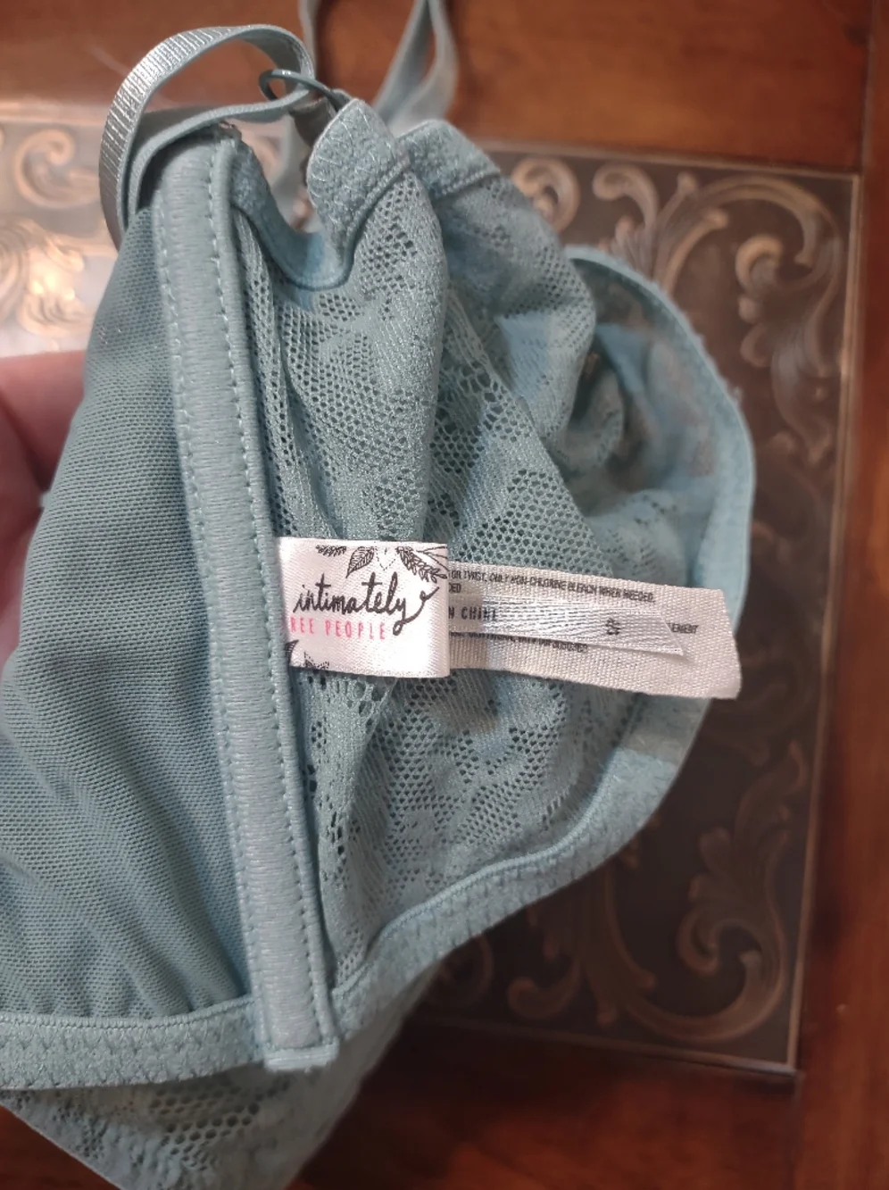 Free People | Intimates & Sleepwear | Free People Teal Lace Bralette ...